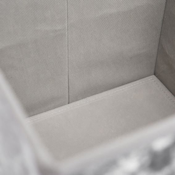 OHS Crushed Velvet Cube Storage Boxes, Grey - 2 pack