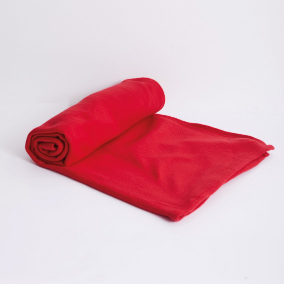 Dreamscene Plain Fleece Throw - Red