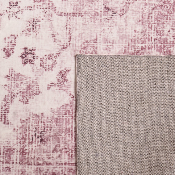 OHS Washable Vintage Printed Rug - Blush