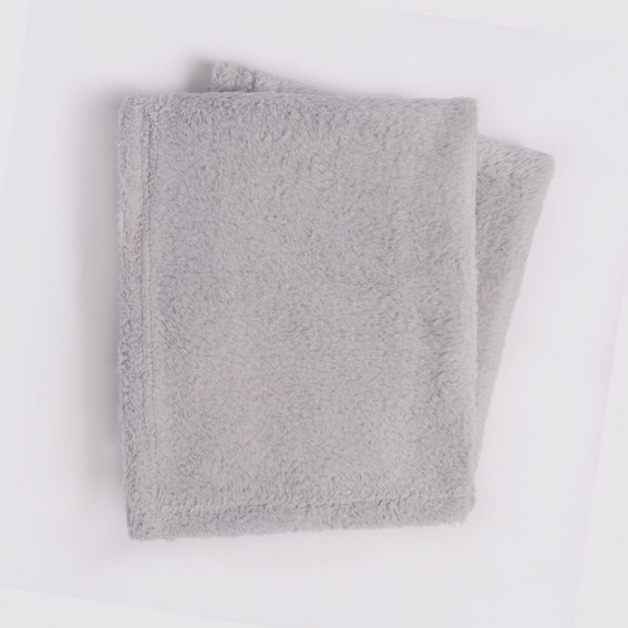 OHS Teddy Fleece Throw - Silver Grey