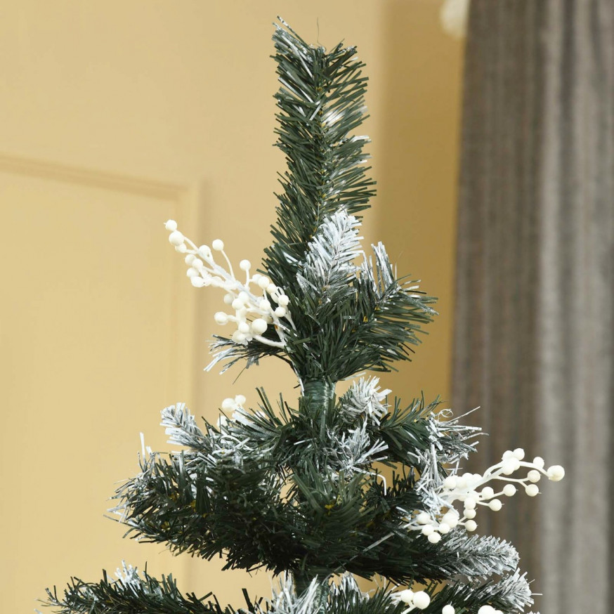 OHS Artificial Snow Dipped Christmas Tree, Dark Green - 6ft
