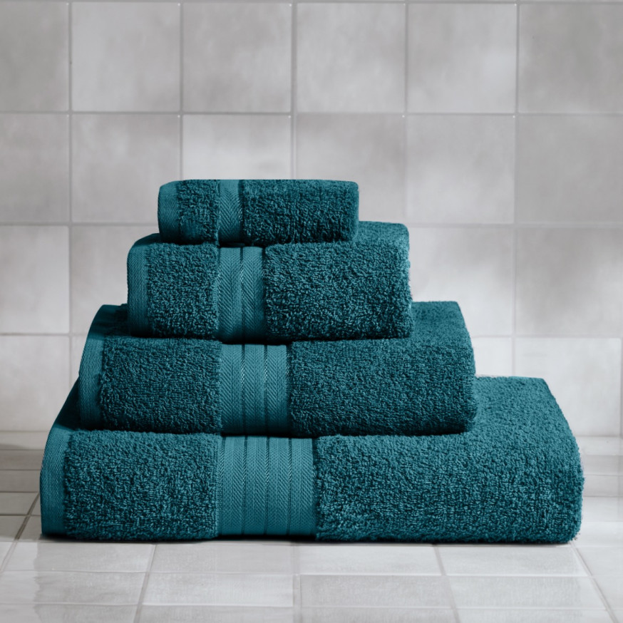 OHS 100% Cotton Hand Towel , Dark Teal - 1PC