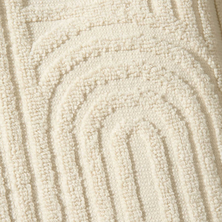 OHS Jacquard Texture Arches Towel - Cream