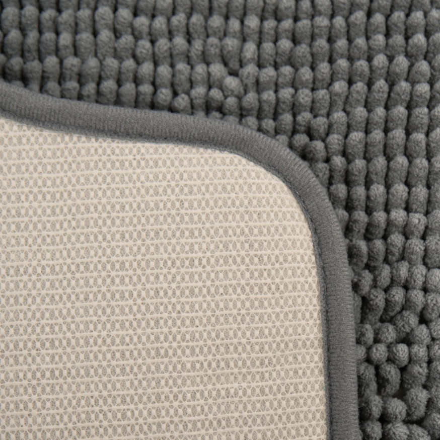 OHS Pedestal Noodle Bath Mat - Charcoal