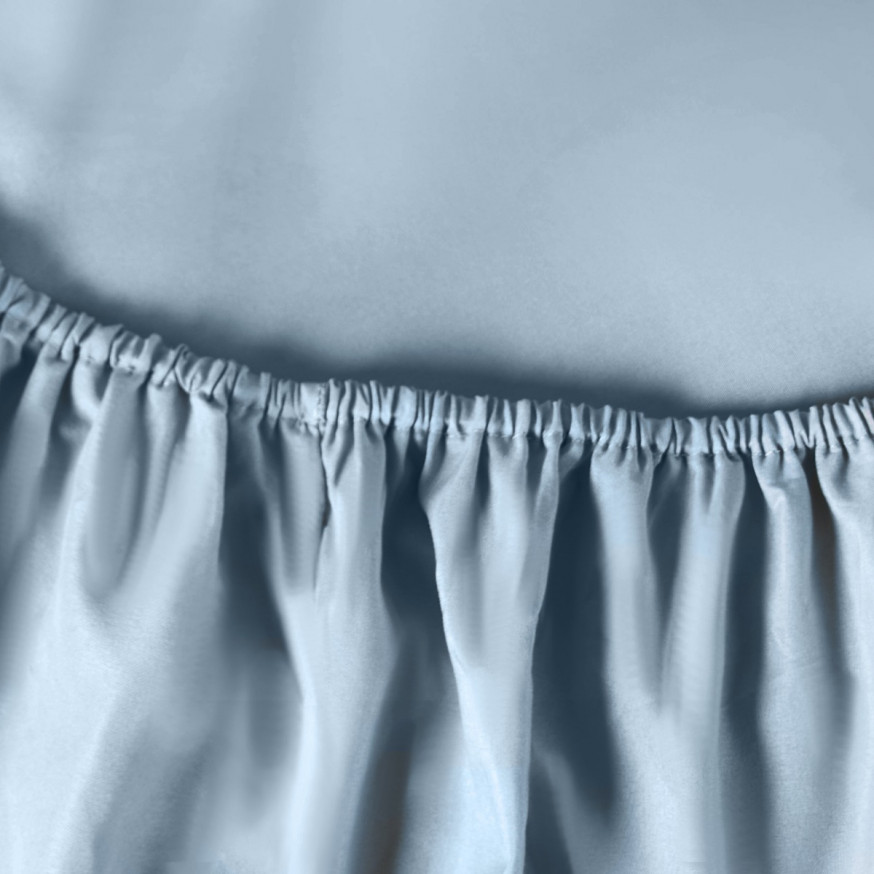 OHS Plain Dyed Fitted Sheet - Blue