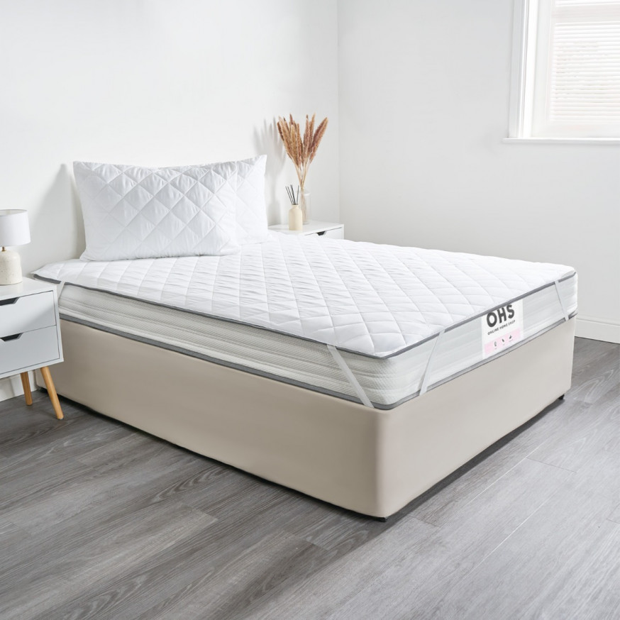 OHS Pinsonic Soft Touch Mattress Protector - White