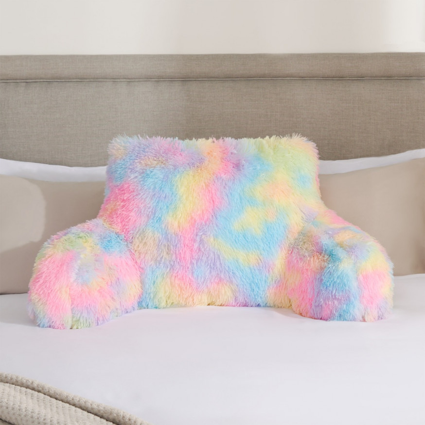 OHS Long Hair Cuddle Cushion - Rainbow Tie Dye