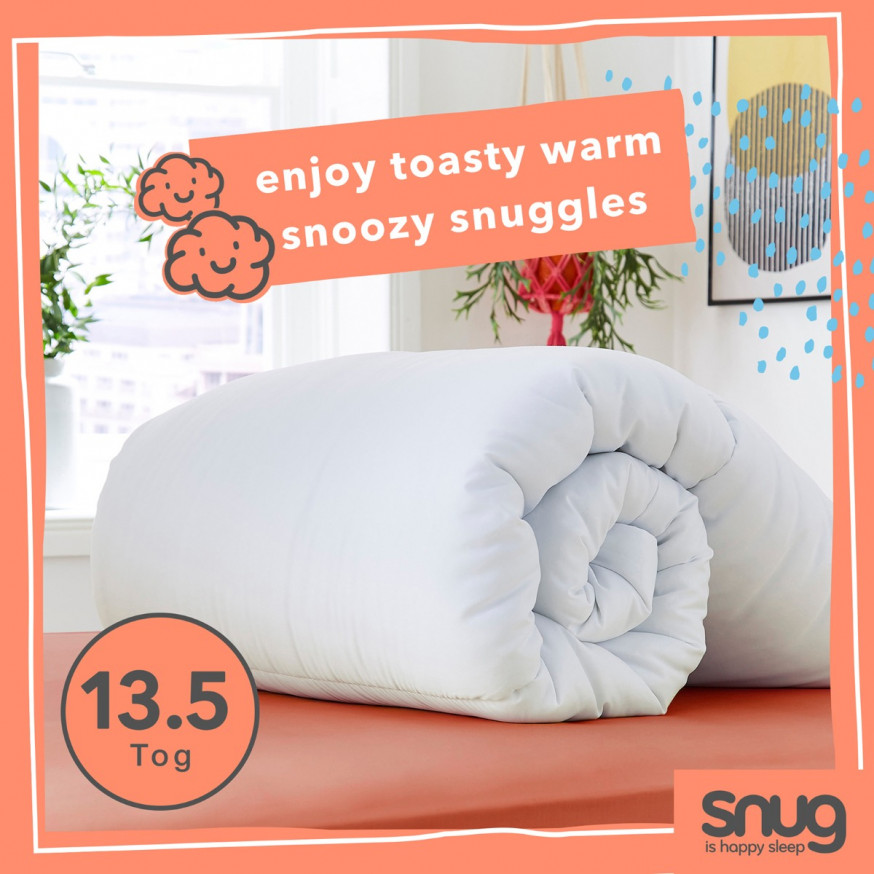 Snug Snuggle Up 13.5 Tog Duvet - White