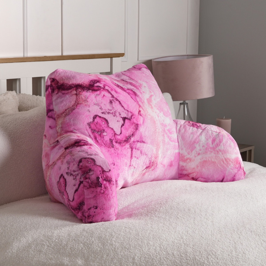 OHS Marble Print Cuddle Cushion - Blush