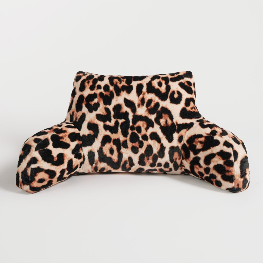 OHS Leopard Cuddle Cushion - Natural