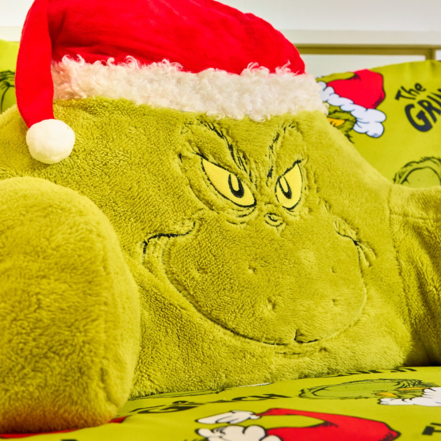 OHS The Grinch Cuddle Cushion - Green