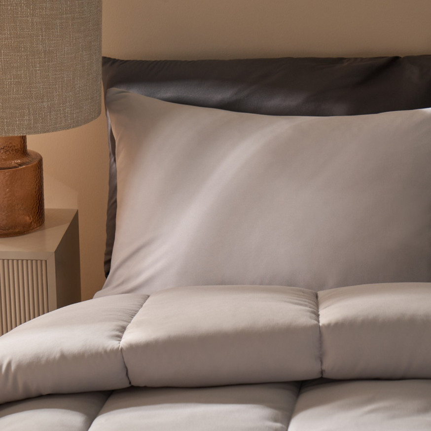 OHS Coverless 10.5 Tog Duvet Set, Silver - King