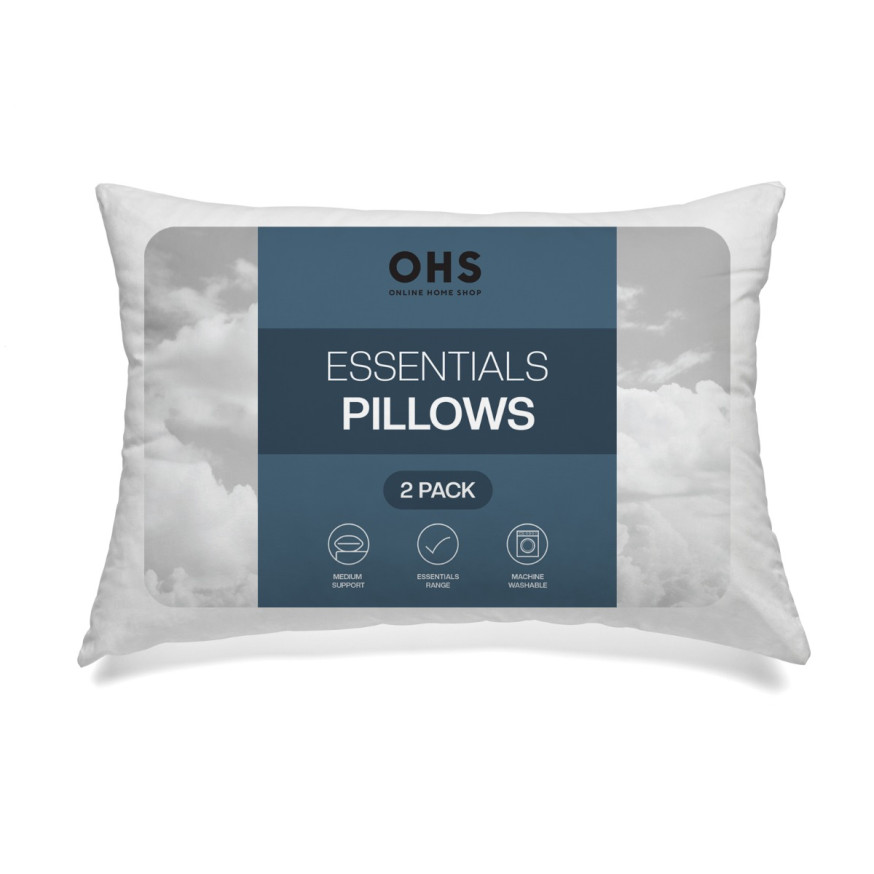 OHS Essentials Medium Support Pillows
