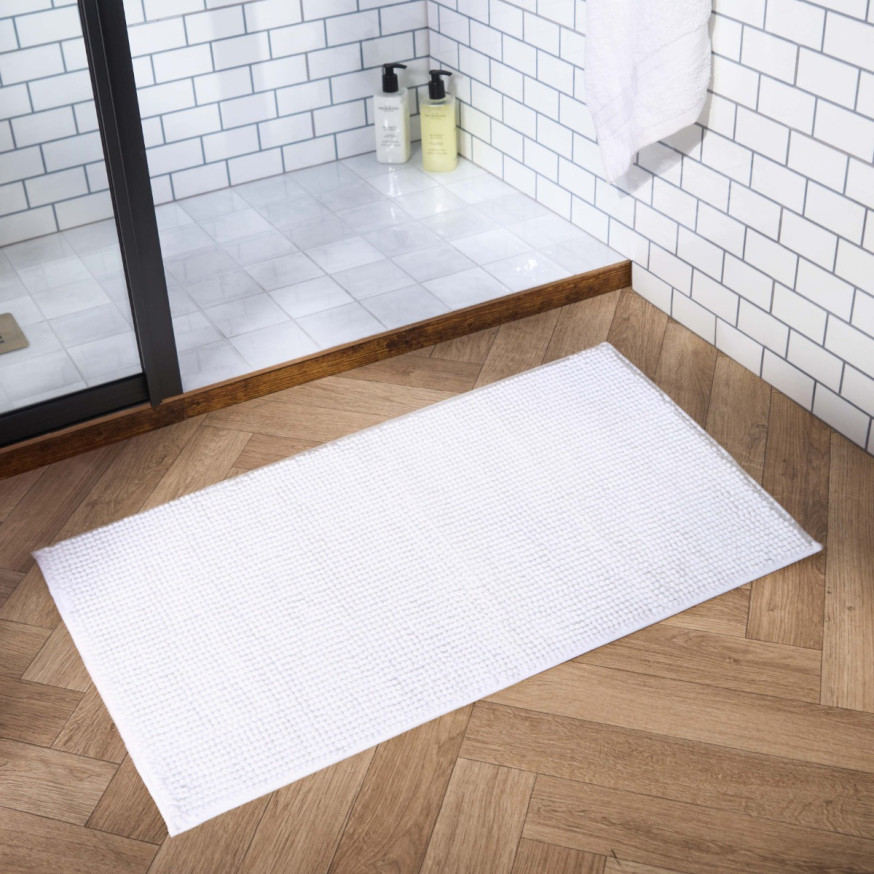 OHS Noodle Bath Mat - White