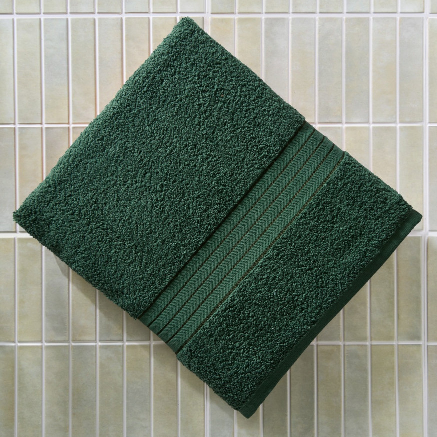 OHS 100% Cotton Face Cloth, Forest Green - 1PC