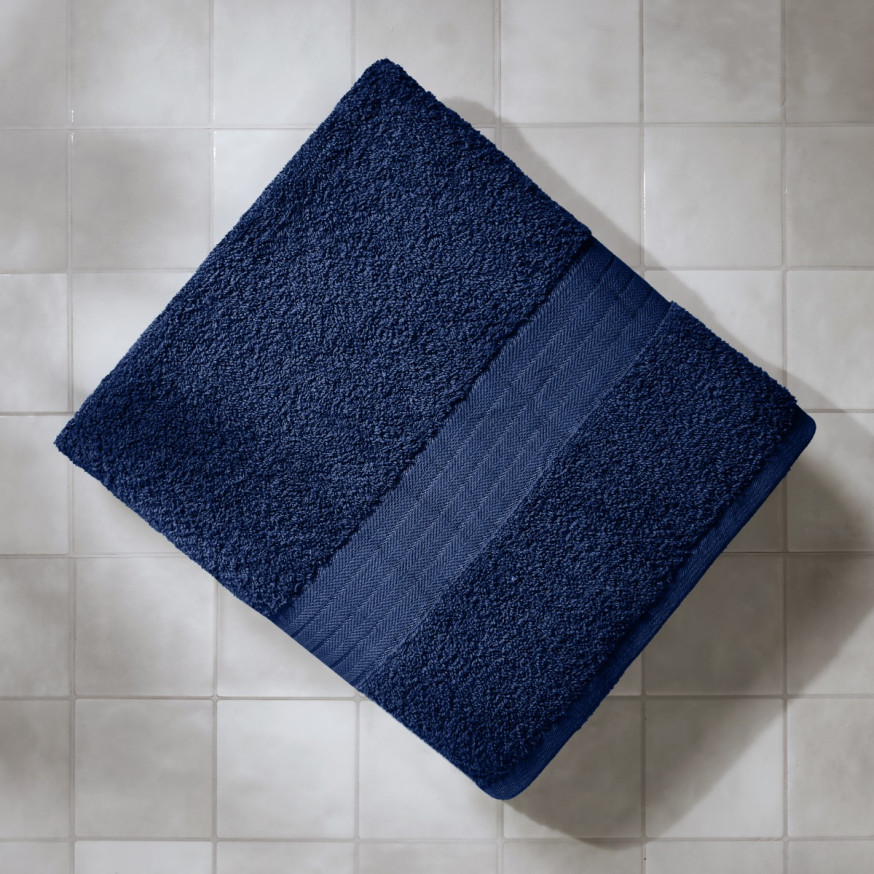 OHS 100% Cotton Hand Towel, Navy - 1PC