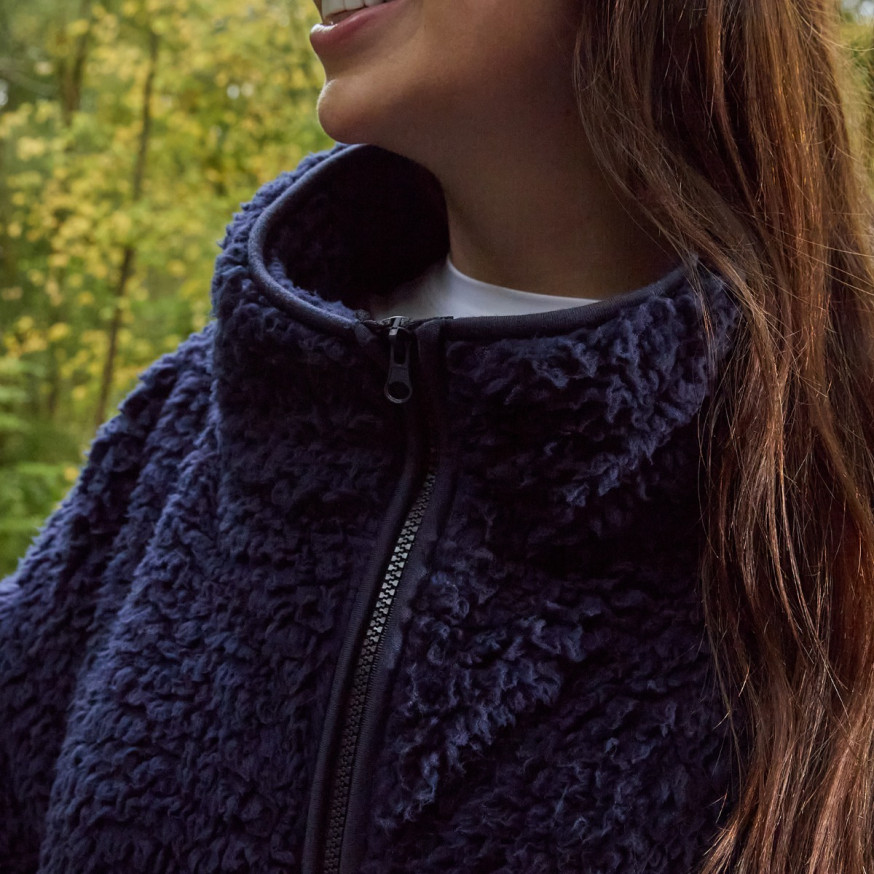 OHS Teddy Full Zip Fleece - Navy