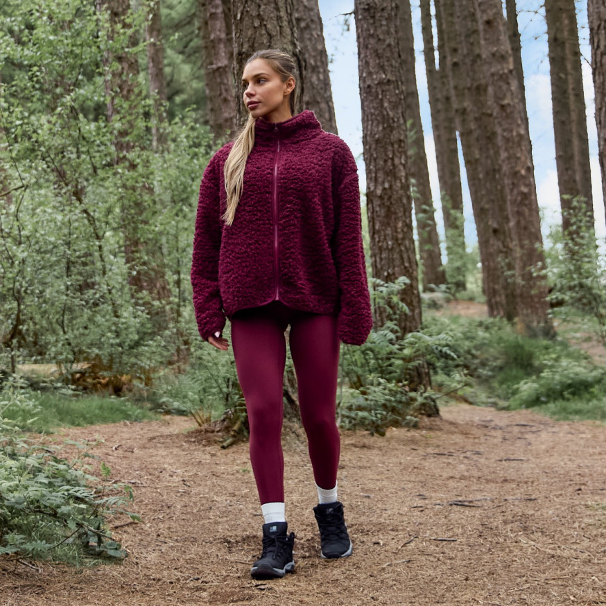 OHS Teddy Full Zip Fleece - Maroon