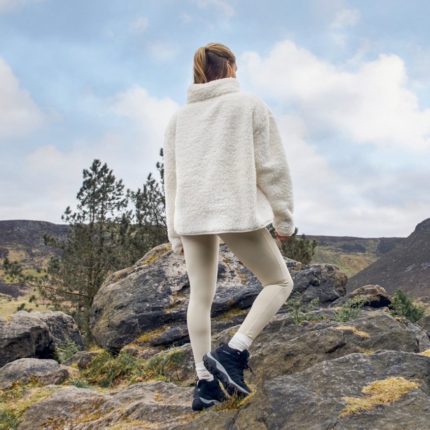 OHS Teddy Full Zip Fleece - Cream