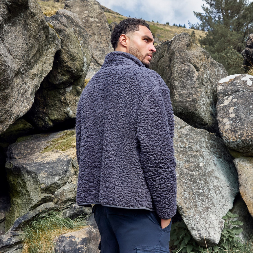 OHS Teddy Full Zip Fleece - Charcoal