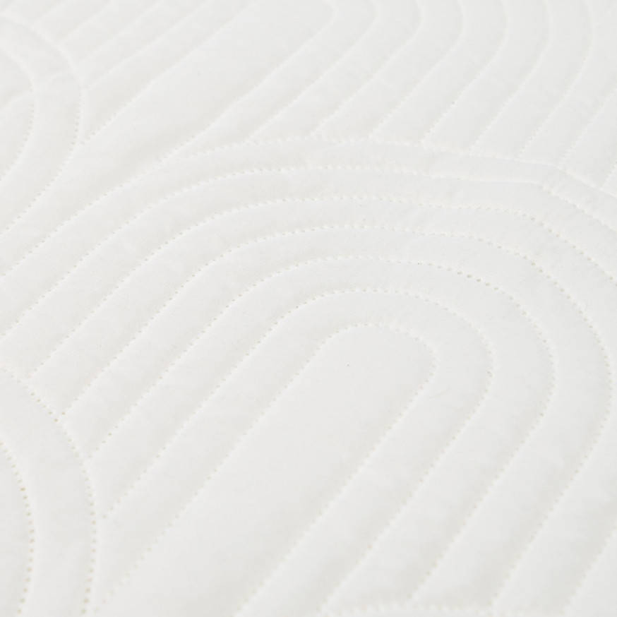 OHS Arches Quilted Throw, Cream - 200 x 240cmcm