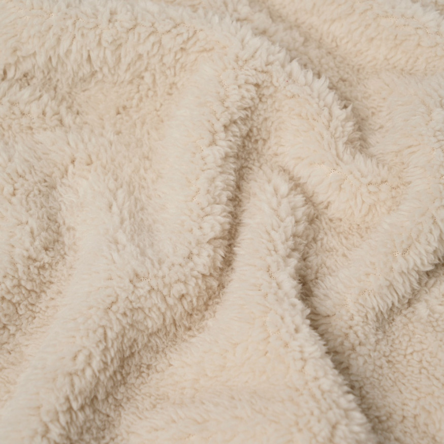 OHS Teddy Fleece Throw - Natural