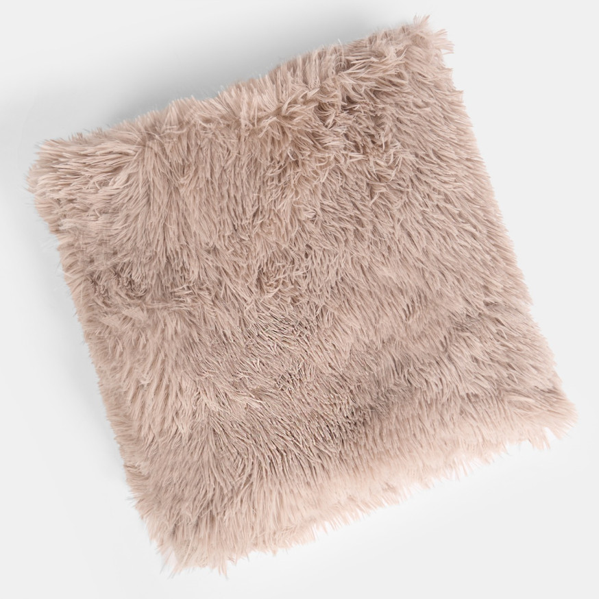 OHS Fluffy Fleece Throw, Natural - 150 x 200cm
