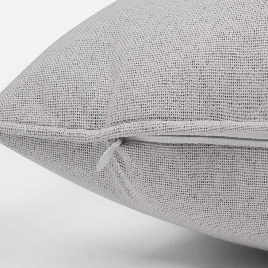 OHS Woven Texture Cushion Covers - Silver