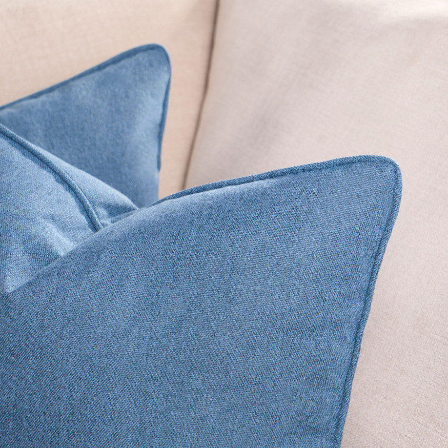 OHS Woven Texture Cushion Covers - Blue