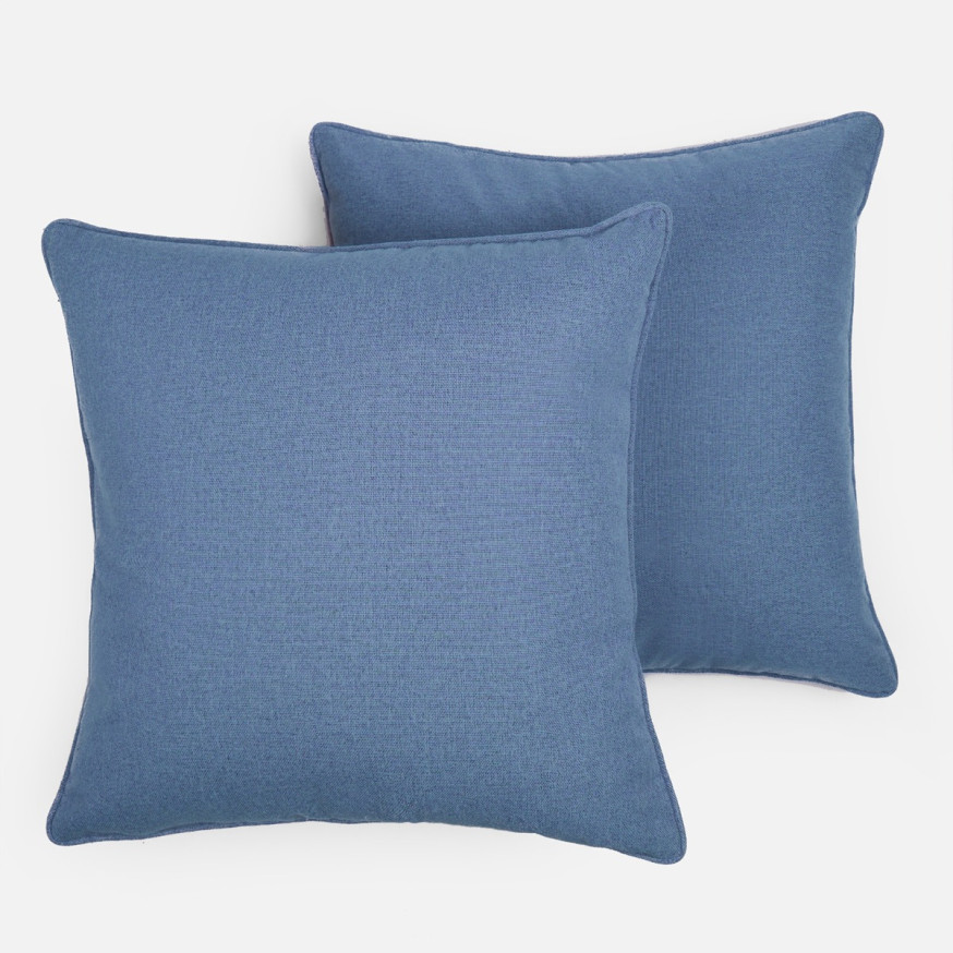 OHS Woven Texture Cushion Covers - Blue
