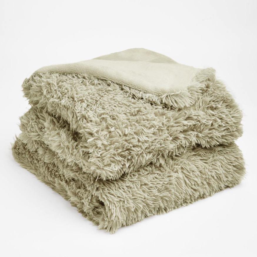 OHS Fluffy Fleece Throw - Sage