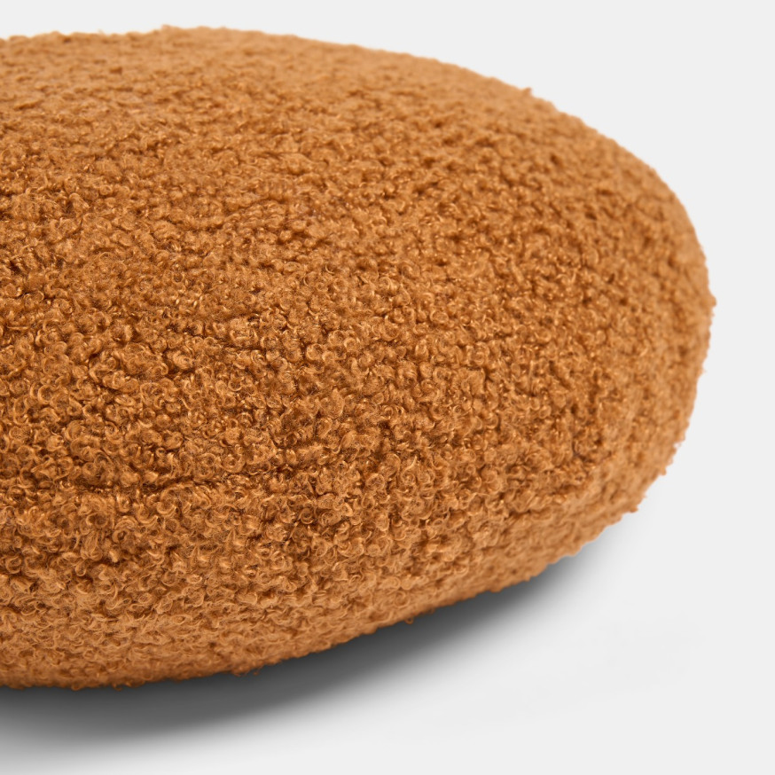 OHS Christmas Pudding Shaped Cushion - Brown