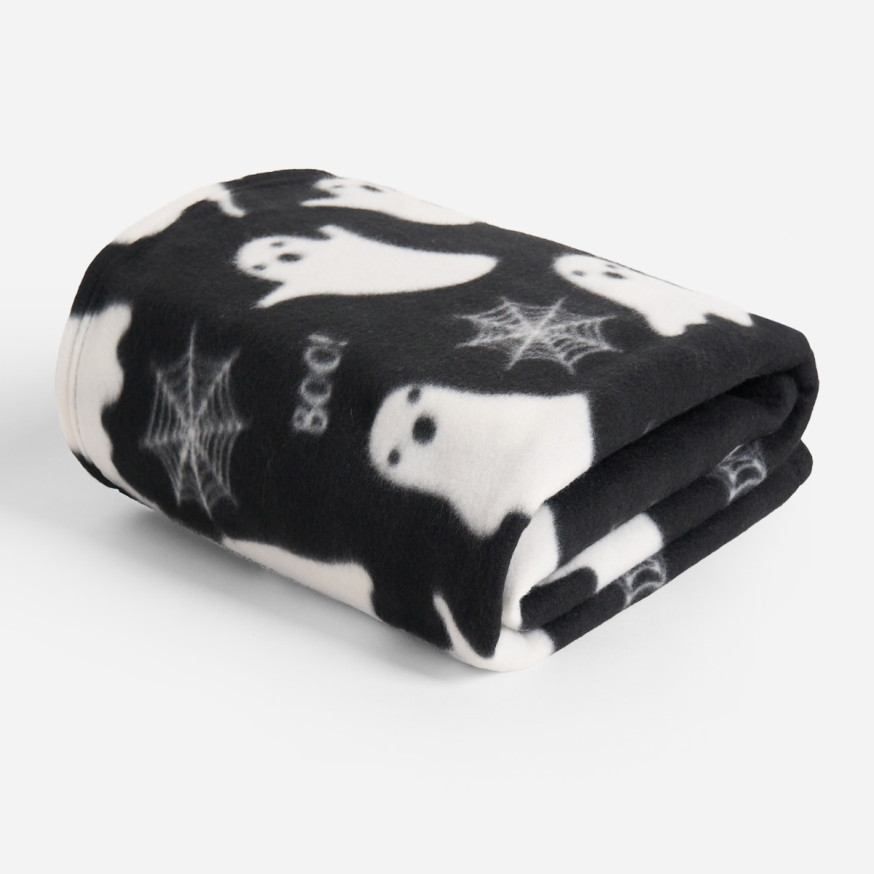 OHS Ghost Fleece Throw - Black