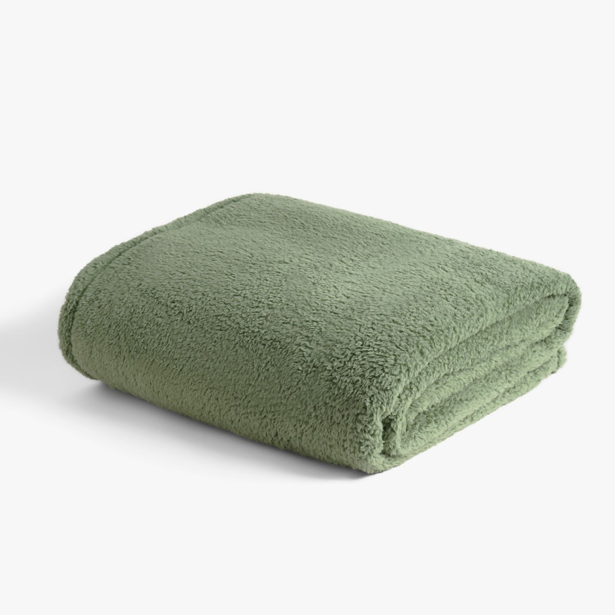OHS Teddy Fleece Throw - Evergreen