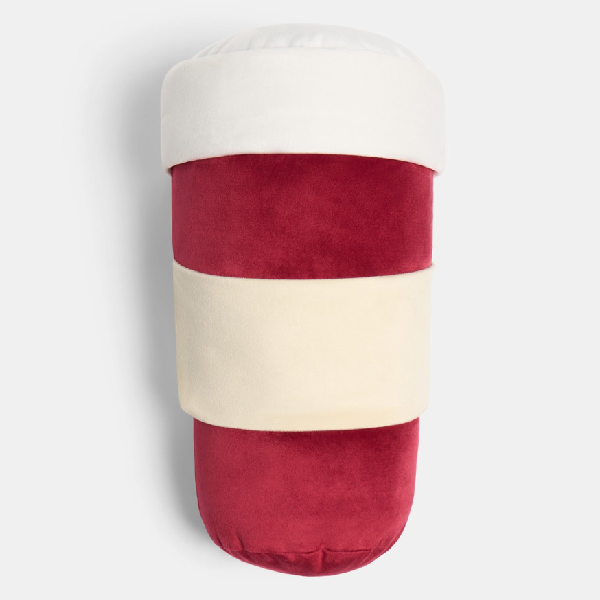 OHS Coffee Cup Cushion - Burgundy