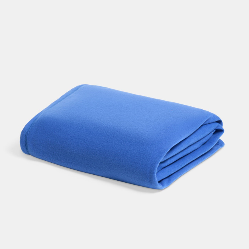 OHS Plain Fleece Throw, Cobalt Blue - 120 x 150cm