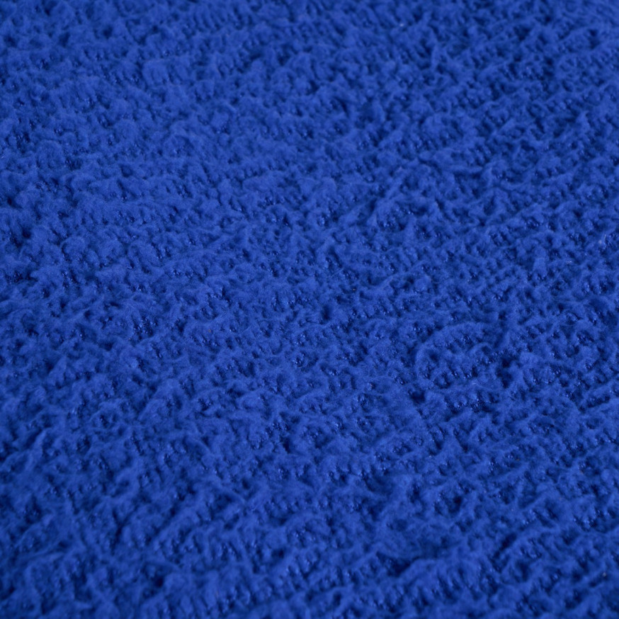 OHS Teddy Fleece Throw, Cobalt Blue - 125 x 150cm