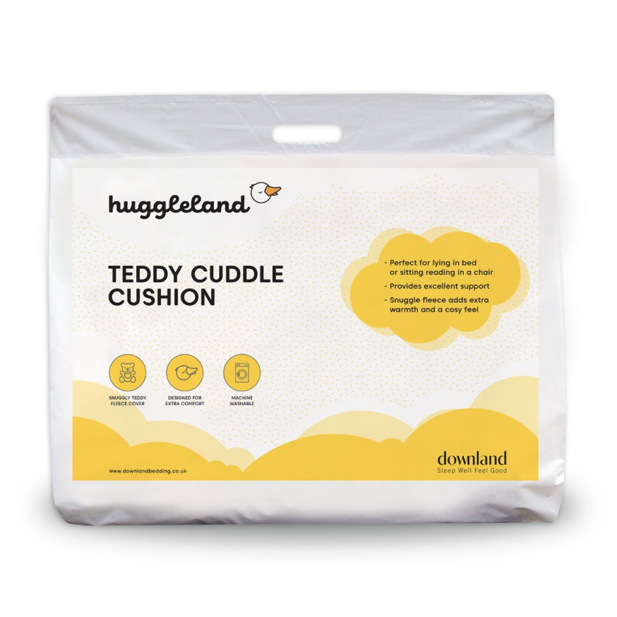 Huggleland Teddy Cuddle Cushion Pillow - Pink