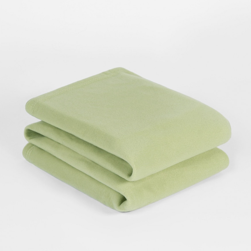OHS Plain Fleece Throw, Sage - 120 x 150cm