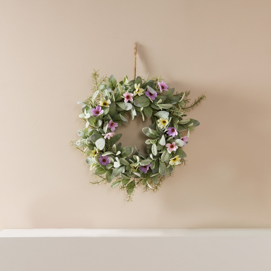 OHS Spring Blossom Wreath, Green - 50cm