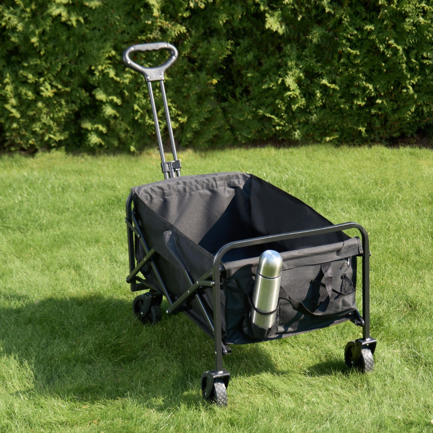 OHS Foldable Camping Trolley - Black