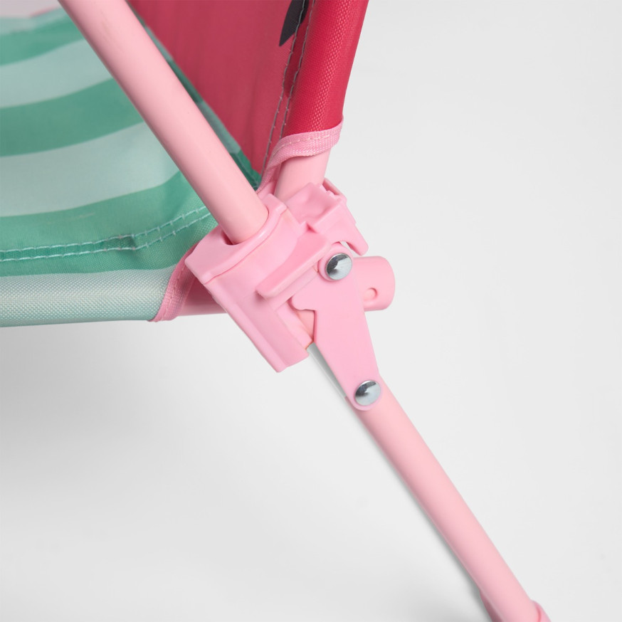 OHS Kids Watermelon Print Camping Chair with Parasol - Pink/Green