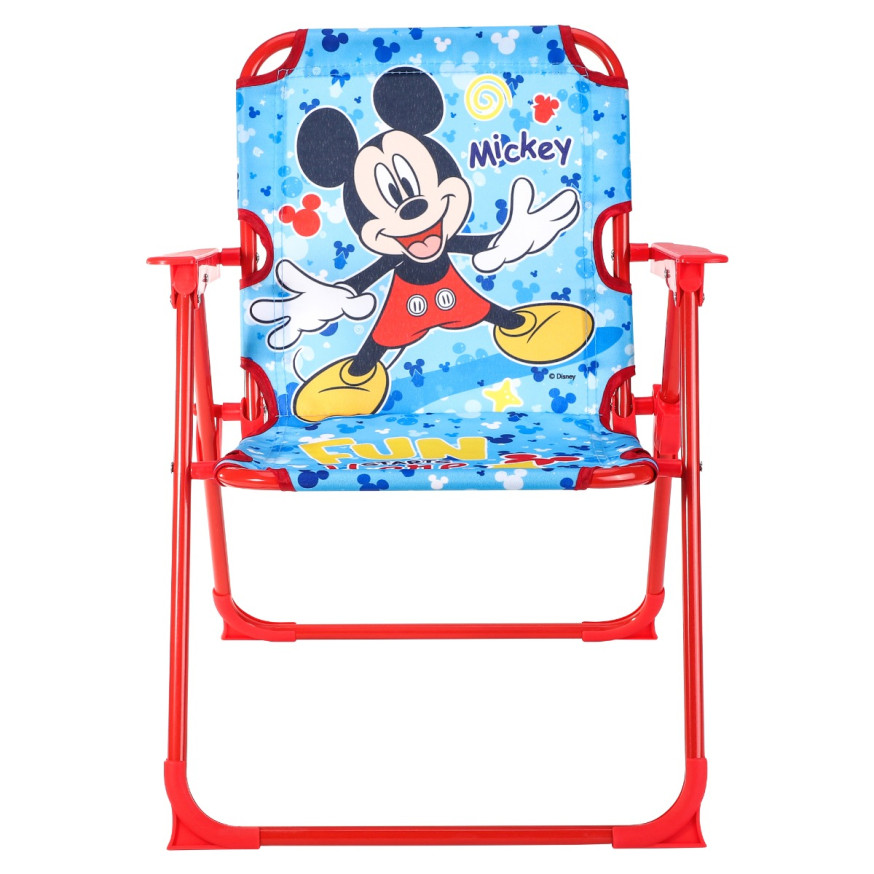 Kids Folding Mickey Mouse Camping Chair - Blue/Red