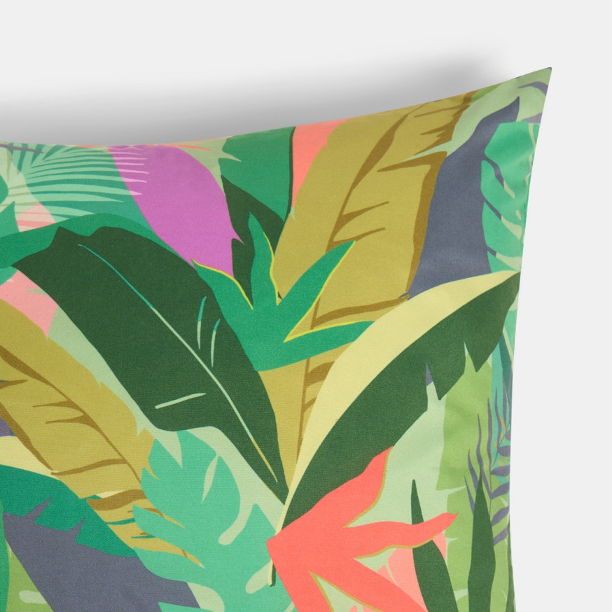 OHS Indoor/Outdoor Palm Print Cushion Covers - Green
