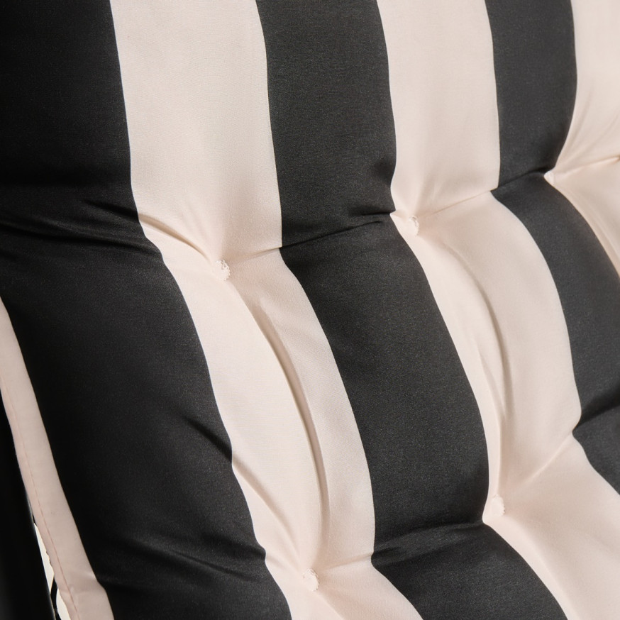 OHS Stripe Print Gravity Chair Cushion - Monochrome