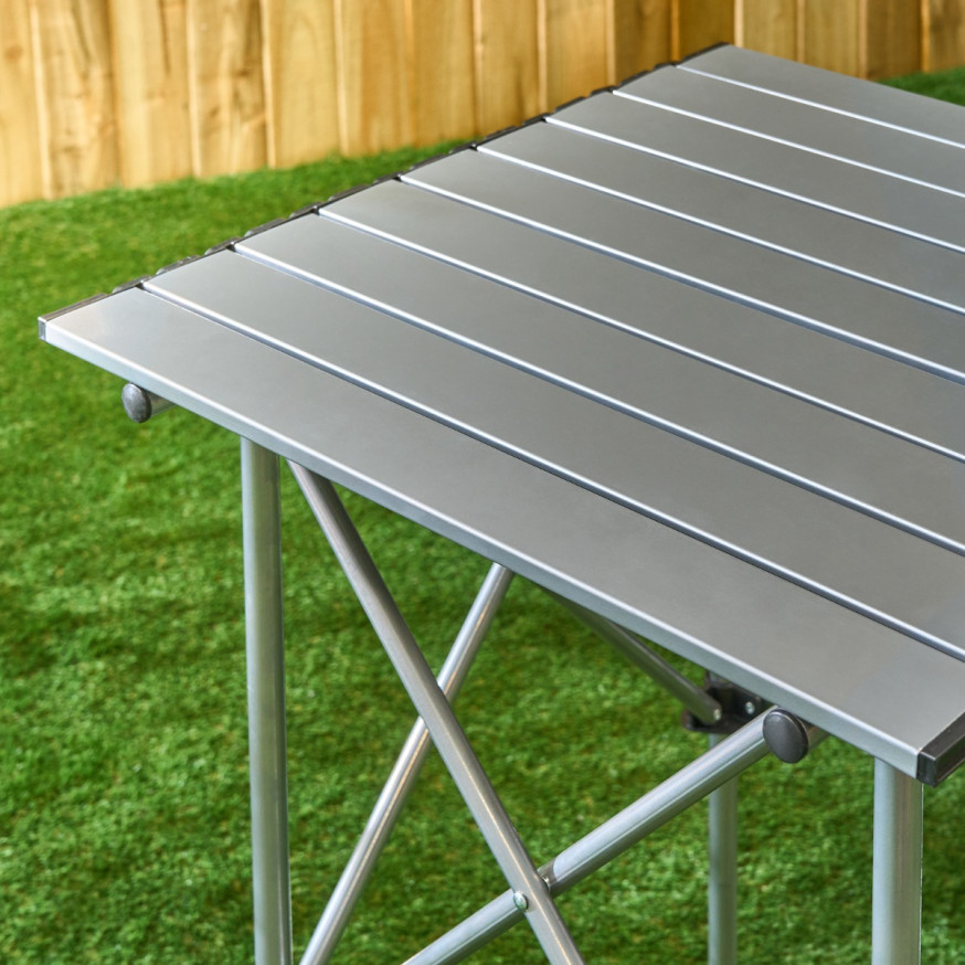 OHS Foldable Camping Table - Grey