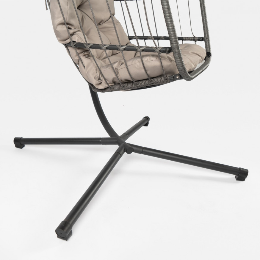 OHS Foldable Hanging Egg Chair - Grey