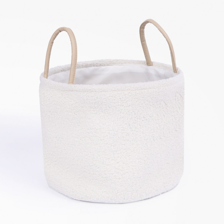 OHS Bouclé Storage Basket - Cream