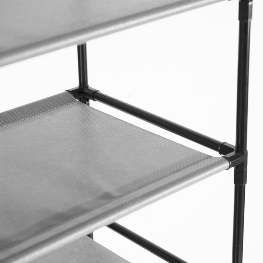 OHS 8 Tier Fabric Storage Rack - Charcoal