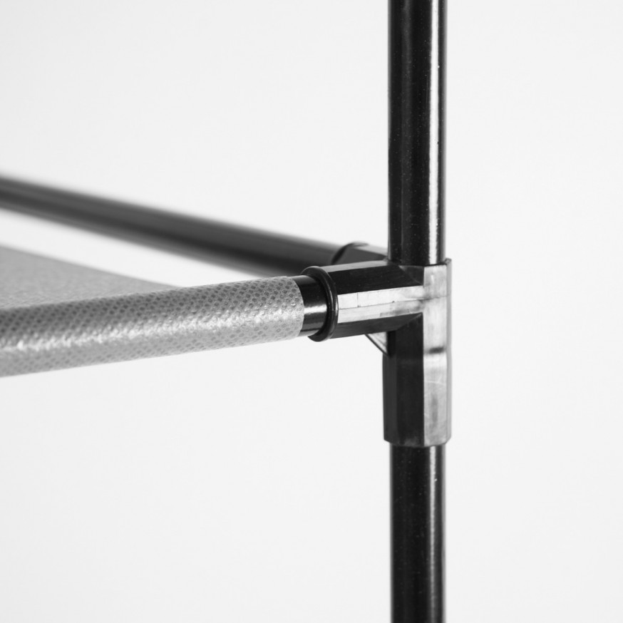 OHS 8 Tier Fabric Storage Rack - Charcoal